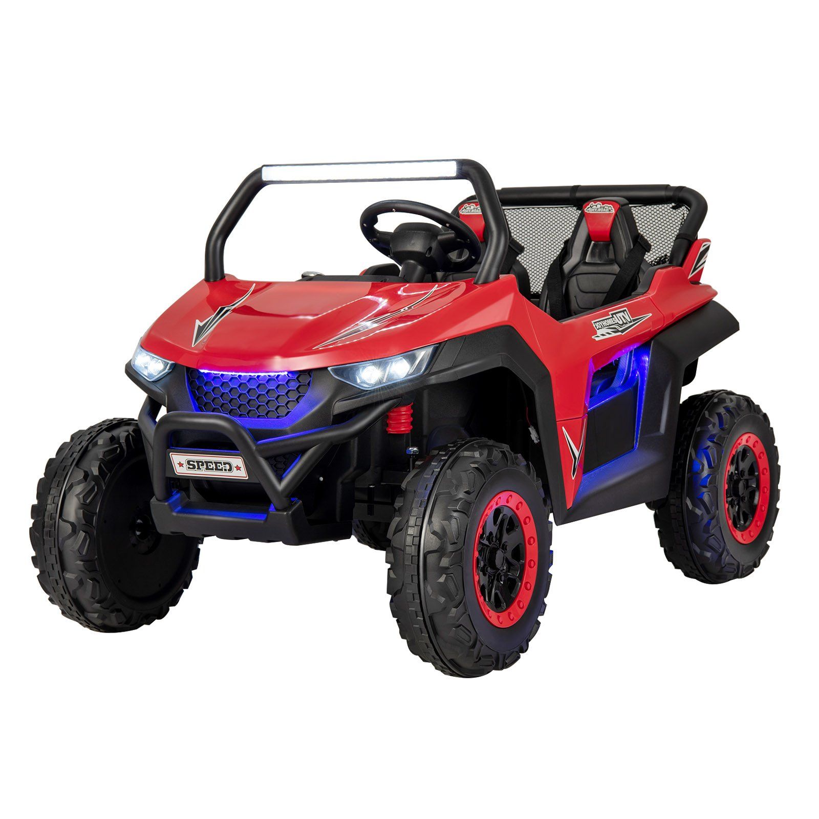 Kids Electric Car - 12V Kids Ride on UTV 2Seater Electric Car - Red