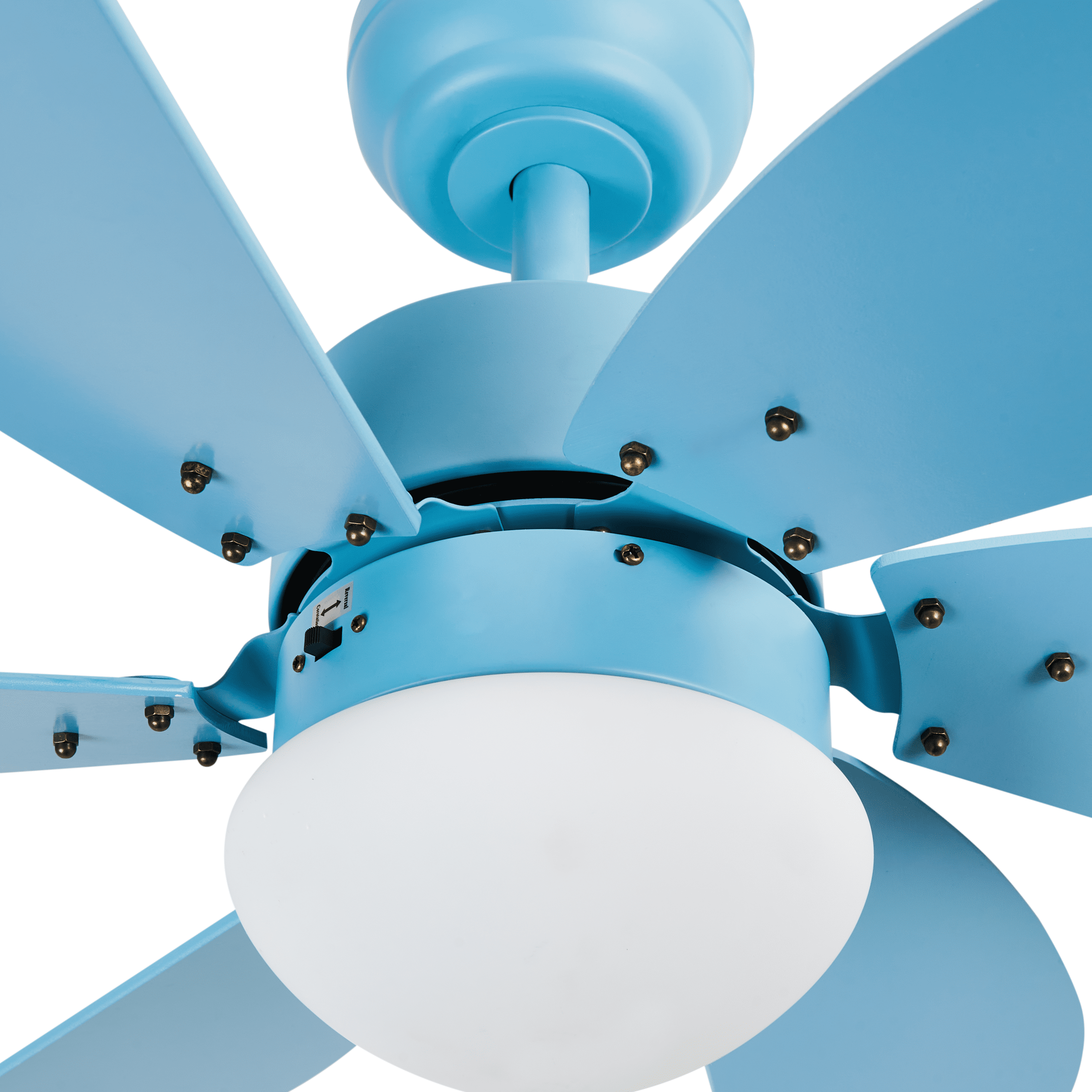 LORAG Ceiling Fan with Light Blue