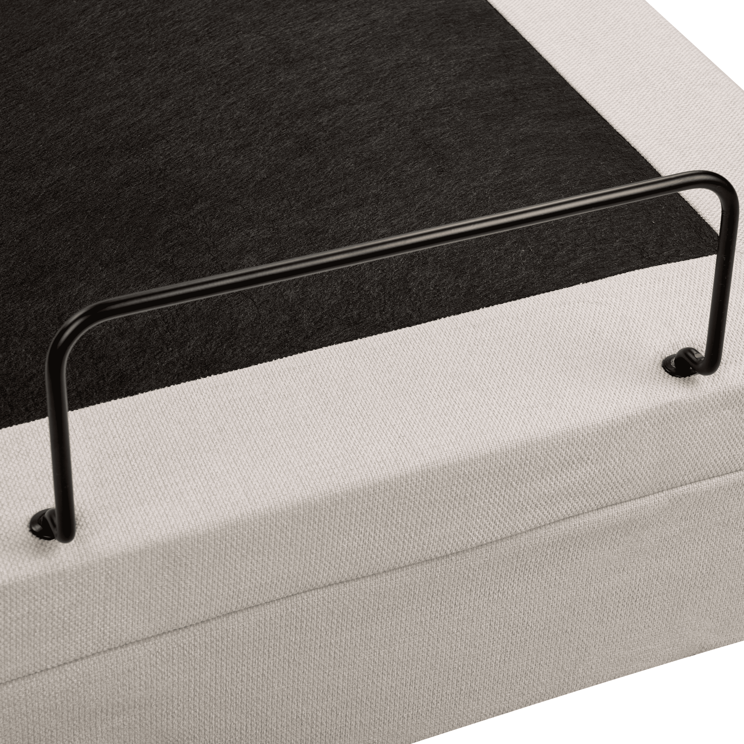 LUKE Adjustable Bedframe without Headboard Fabric 90 x 200cm EU Single ...