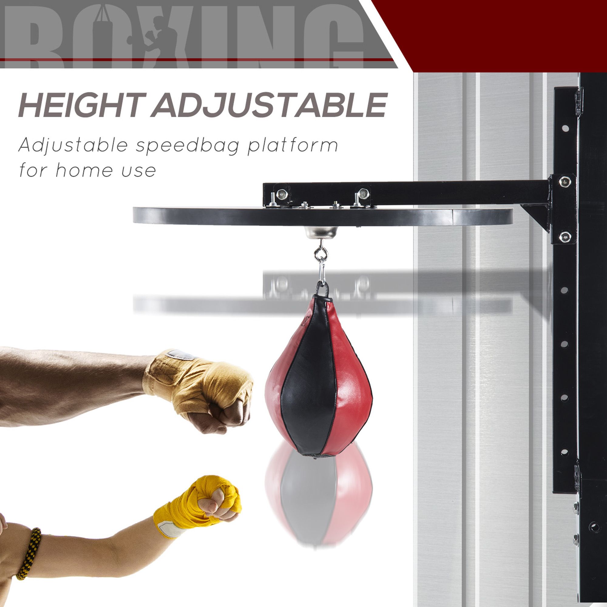 Speedball Platform Punch Bag Frame Swivel Bracket MMA Exercise Training ...