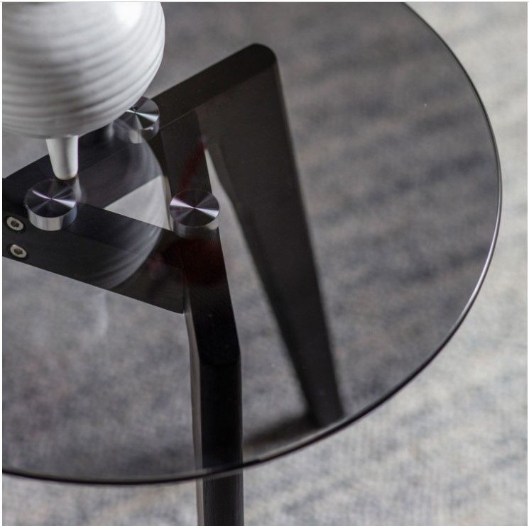 Bicester Round Side Table - Black