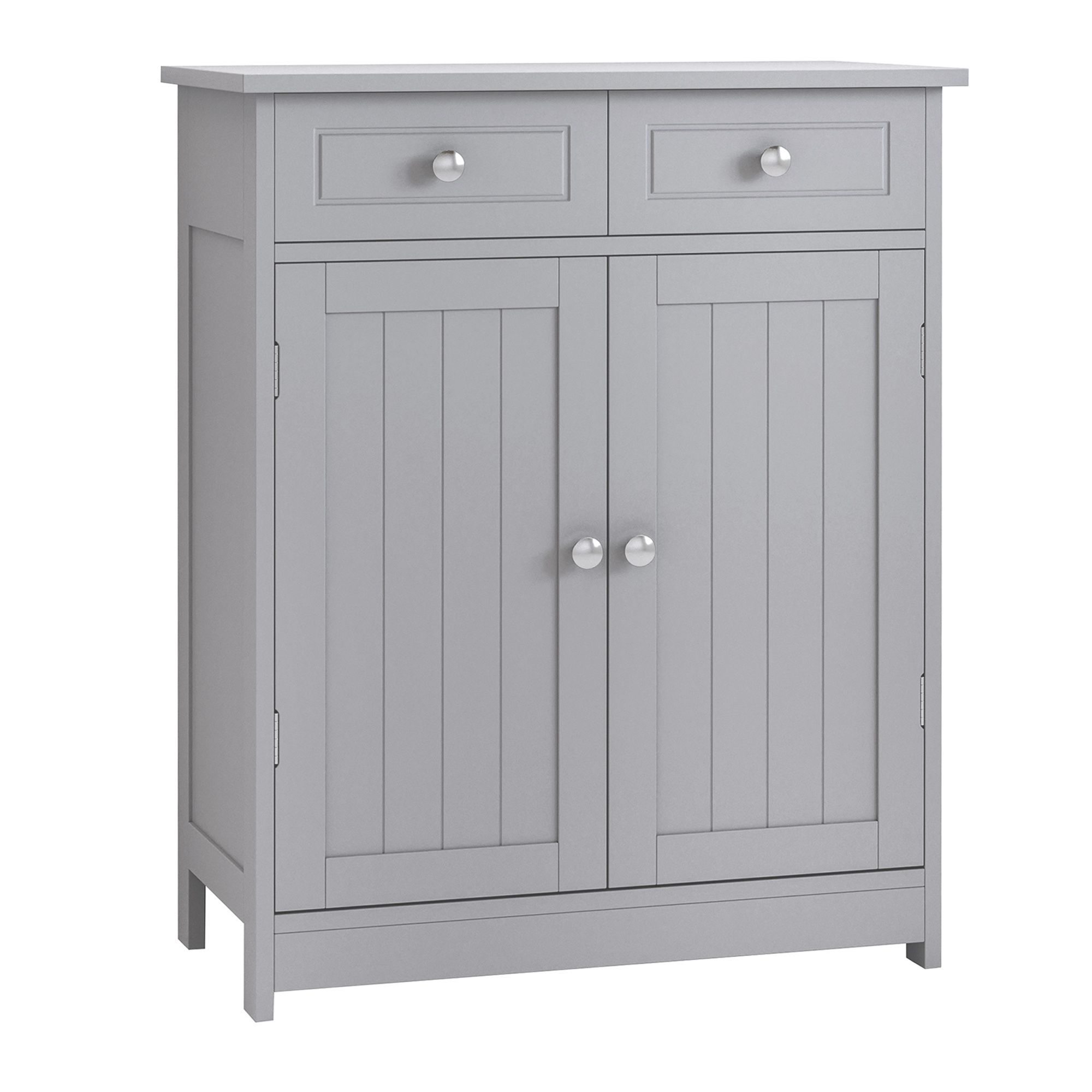 Bathroom Storage Cabinet Free-Standing Bathroom Cabinet Unit w/ 2 ...