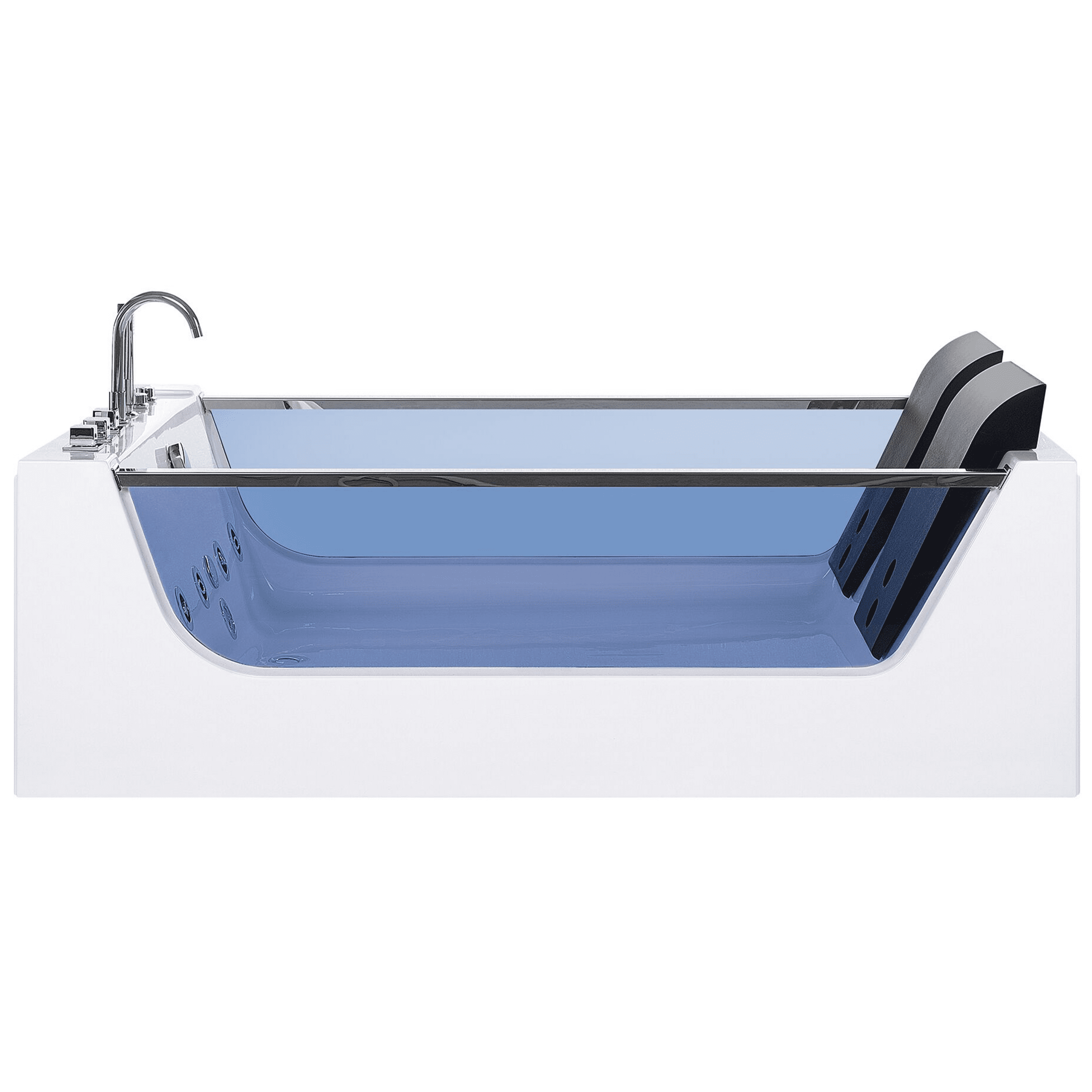 Whirlpool Bath with LED 1800 x 1200 mm White CURACAO