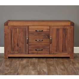 Daisy 2 Door Large Sideboard with 3 Drawer - Walnut
