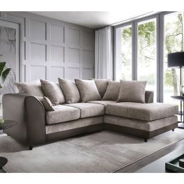 Dilan Corner Sofa - Brown-Right Facing